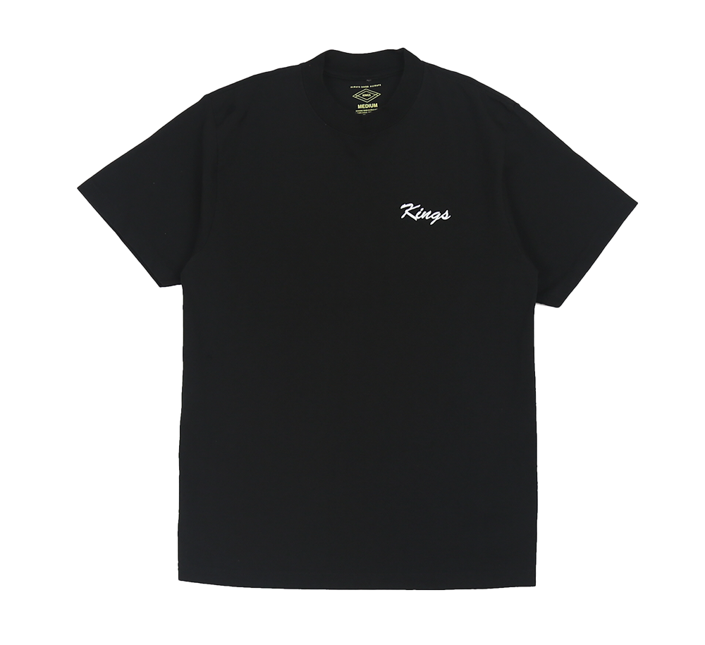 Big Script Embroidered Heavyweight Garment Dyed Tee – SHOPATKINGS