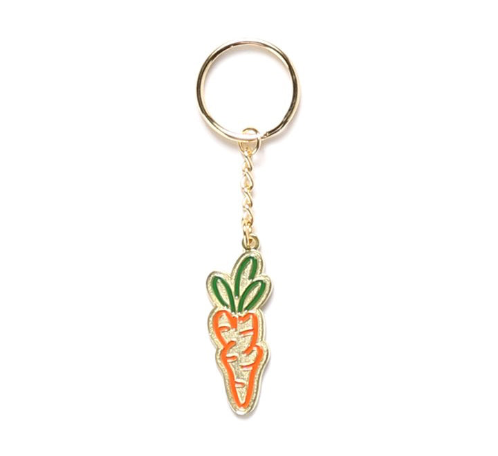 SIGNATURE CARROT ENAMEL KEYCHAIN – SHOPATKINGS